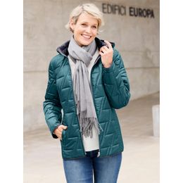 WITT Damen Wendejacke mit Kapuze, abzippbar, petrol, Gr&ouml;&szlig;e 50
