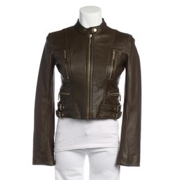 Michael Kors Lederjacke / Ledermantel Damen Gr&ouml;&szlig;e XS Second Hand hellbraun