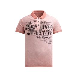 CAMP DAVID Poloshirt Herren Größe XL koralle