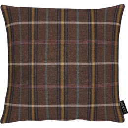 Dekokissen Apelt "Scott", braun, B:45cm L:45cm, Obermaterial: 100% Polyester. Füllung: 100% Polyester, Dekokissen_Sitzkissen_Kissenhüllen