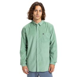Langarmhemd Quiksilver "Smoke Trail Cord", Herren, Gr. XS, US-Gr&ouml;&szlig;en, granite gr&uuml;n, 100% Baumwolle, Hemden