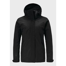 Schöffel Doppeljacke SCHÖFFEL "Hiking 3in1 Jacket Style Tamina WMS", Damen, Gr. 36, schwarz (9990, schwarz), Aussenjacke Oberstoff: Aussenseite: 100% Polyester; (Membran: Polyurethan); Futter: 100% Polyester; Futter: 100% Polyester Innenjacke Oberstoff: 100% Polyester; Wattierung: 100% Polyester, regular fit, hoch geschlossener Ausschnitt, Jacken