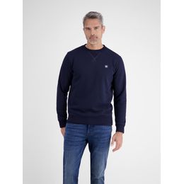Sweatshirt Lerros "Lerros Urbaner Sweatshirtstyle f&uuml;r Herren", Herren, Gr. M, blau (classic navy), 50% Baumwolle, 50% Polyester, Sweatshirts Sweatshirt