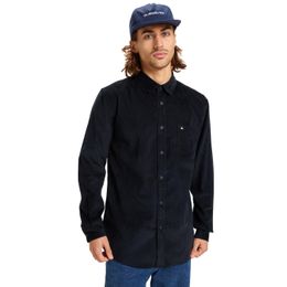 Langarmhemd Quiksilver "Smoke Trail Cord", Herren, Gr. S, US-Größen, schwarz, 100% Baumwolle, Hemden
