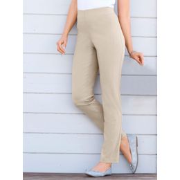 Stehmann Comfort line Damen Hose mit Dehnbund, Viskose-Qualit&auml;t, sand, Gr&ouml;&szlig;e 25