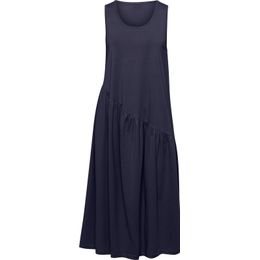 Damen Sommerkleid mit Volant am Saum marine, Gr&ouml;&szlig;e 48/50