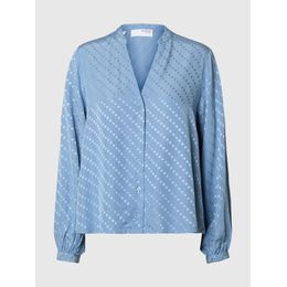 Selected Bluse Damen Gr&ouml;&szlig;e S blau