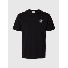 Selected T-Shirt Herren Gr&ouml;&szlig;e XL schwarz / wei&szlig;