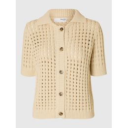 Selected Strickjacke Damen Gr&ouml;&szlig;e XS beige