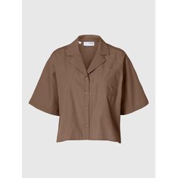 Selected Bluse Damen Gr&ouml;&szlig;e S braun