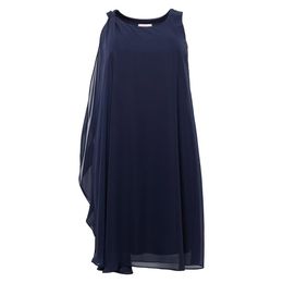 sheego Kleid Damen Gr&ouml;&szlig;e 58 marine Winterkleid