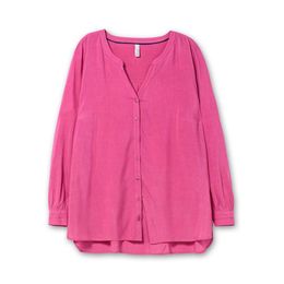 sheego Bluse Damen Gr&ouml;&szlig;e XXL fuchsia