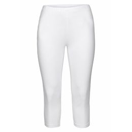 sheego Leggings Damen Gr&ouml;&szlig;e 9XL wei&szlig;