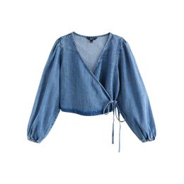 next Bluse Damen Gr&ouml;&szlig;e XXXL blue denim
