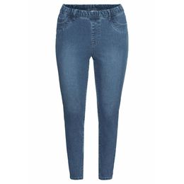 sheego Jeggings Damen Gr&ouml;&szlig;e 41/42 blue denim