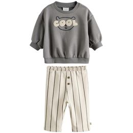 next Set boy Beige, Grey size 3-6 mths