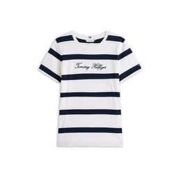 Tommy Hilfiger T-Shirt Damen Größe S navy / weiß