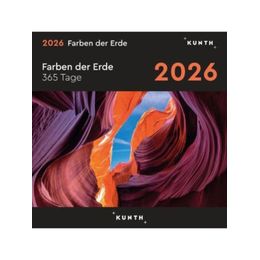 Kalender - Farben der Erde - KUNTH 365-Tage-Abrei&szlig;kalender 2026 | Gr.: onesize