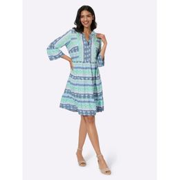Sieh an! Kleid in hellblau-jeansblau-bedruckt | Gr.: 52