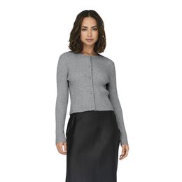 Only Strickjacke ONLKATIA LIFE LS BUTTON in Grau | Gr.: XS