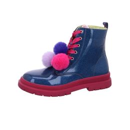 Garvalin Schn&uuml;rstiefel Gliter in Blau | Gr.: 35