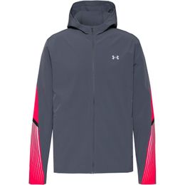 Under Armour Velociti Storm Laufjacke Herren - grau - Gr. L - Polyester/Elastan