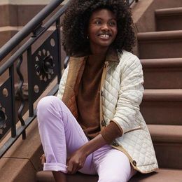LANDS' END Wende-Steppjacke, Damen,  Beige, Nylon, by Lands' End