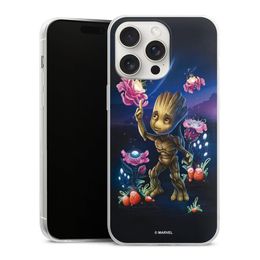 DeinDesign iPhone 15 Pro Max Handy Slim Case Silikon Handyh&uuml;lle transparent H&uuml;lle extra d&uuml;nn Baby Groot Marvel Guardians Of The Galaxy Silikon Slim Case