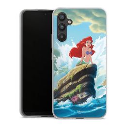 DeinDesign Galaxy A34 5G Handy Silikon Hülle Case transparent Handyhülle Mermaid Official Licensed Product Arielle Die Meerjungfrau Silikon Case