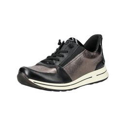 Ara Damen Sneaker "Ara Sneaker Leder/Textil", Gr. 38,5schwarz kombi, Leder, Textil, Schuhe