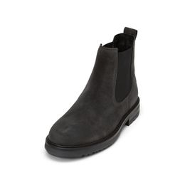 Marc O'Polo Chelseaboots MARC O'POLO "aus edlem Velours-Rindleder", Herren, Gr. 44, grau (schwarz graphite), Obermaterial: 100% Leder (Rind), unifarben, Schuhe