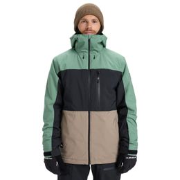 Snowboardjacke Quiksilver "Sycamore Block 20K", Herren, Gr. L, schwarz ivy, 100% Polyester, Jacken
