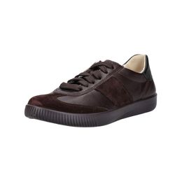 Sneaker Legero "Legero Sneaker Nappaleder", Damen, Gr. 40, braun (dunkelbraun), Nappaleder, Schuhe Sneaker