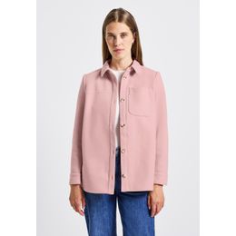 Kurzjacke Street One, Damen, Gr. 38, blush rose, Stoff, Obermaterial: 90% Polyester, 10% Viskose; Futter: 100% Polyester, unifarben, normal normal, V-Ausschnitt, abgesteppt, Jacken Kurzjacke, Feel Good Fit