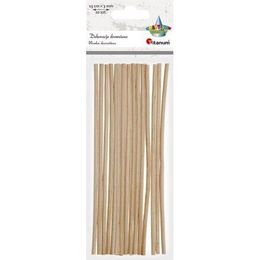 Titanum Holzstäbchen runde Deko 3x150mm 20St