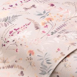 buttinette Baumwoll-Canvas Blumen & Zweige "Doreen", natur-color