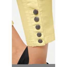 Heine Witt Damen 7/8-Hose vertiefte Leibh&ouml;he, hellgelb, Gr&ouml;&szlig;e 40