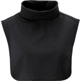 Damen Rollkrageneinsatz aus Single-Jersey schwarz, Gr&ouml;&szlig;e 44-48
