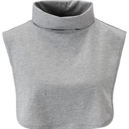 Damen Rollkrageneinsatz aus Single-Jersey grau-meliert, Gr&ouml;&szlig;e 38-42