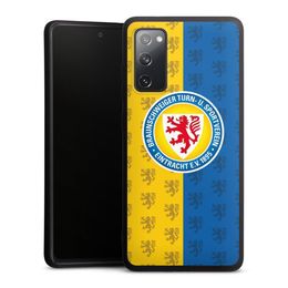DeinDesign Galaxy S20 FE Handy Premium Silikon H&uuml;lle Handyh&uuml;lle schwarz Case Official Licensed Product Eintracht Braunschweig Logo Silikon Premium Case