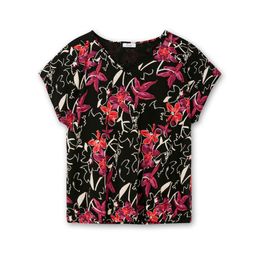 sheego T-Shirt Damen Gr&ouml;&szlig;e L fuchsia / rot / schwarz / wei&szlig;