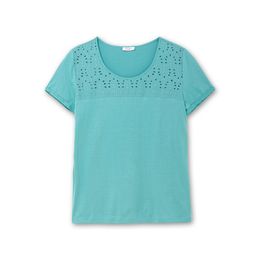 sheego T-Shirt Damen Gr&ouml;&szlig;e XL himmelblau