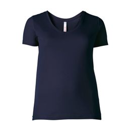 sheego T-Shirt Damen Gr&ouml;&szlig;e XXL/XXXL dunkelblau
