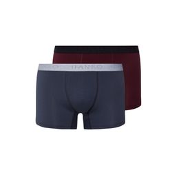 Hanro Boxershorts 'Essentials' Herren Gr&ouml;&szlig;e M blau / grau / bordeaux / schwarz