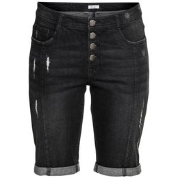 sheego Shorts Damen Gr&ouml;&szlig;e 34 black denim