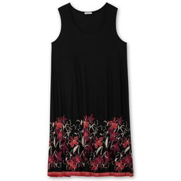 sheego Dress female size 46 Green / Purple / Dark pink / Black