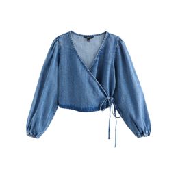next Bluse Damen Gr&ouml;&szlig;e XXXL blue denim