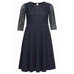 sheego Kleid Damen Gr&ouml;&szlig;e 46 nachtblau