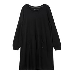 sheego Kleid Damen Gr&ouml;&szlig;e 52/54 schwarz Sommerkleid