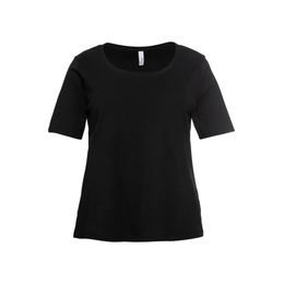 sheego T-Shirt Damen Gr&ouml;&szlig;e L schwarz